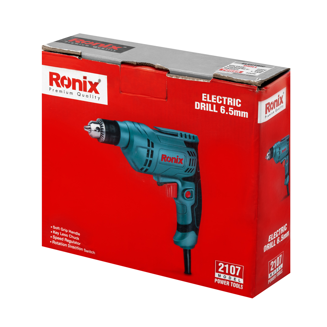 RONIX 2107 Electric Drill with Key 6.5mm, 400W -E.Store is a complete ...