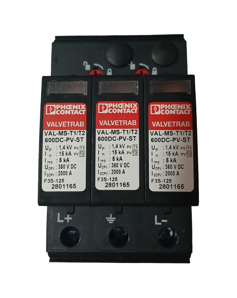DC SPD 600V Type 1+2 VAL-MS-T1/T2 600DC-PV/2+V Lightning/Surge Arrester ...