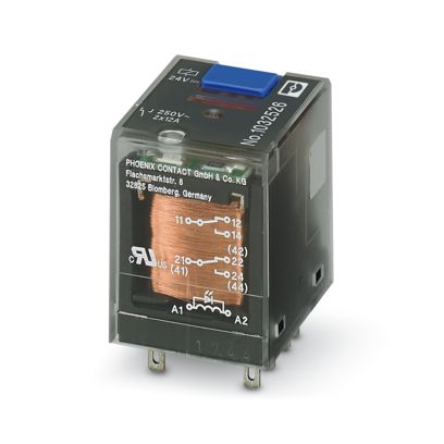 24V DC 8 Pin Relay REL-IR-BL/L-24DC/2*21 2X12A 250VAC -E.Store is a ...