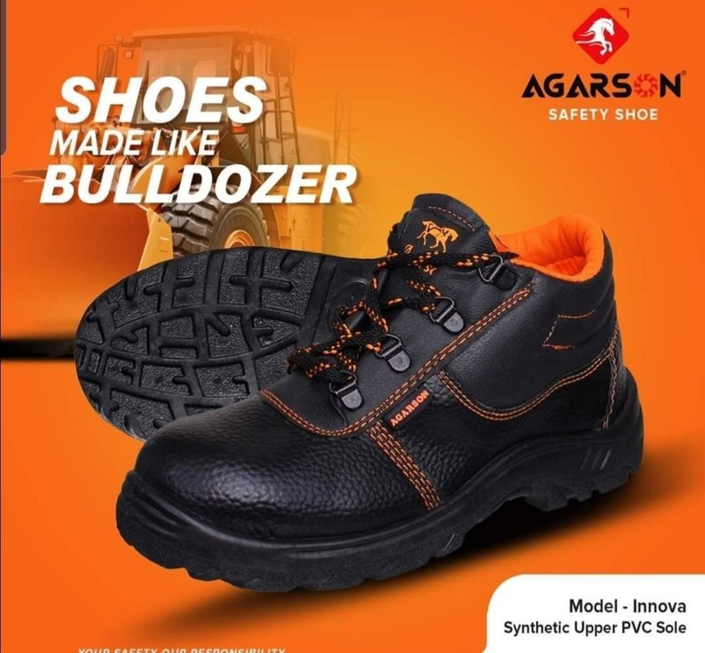 Agarson Innova Orange Steel Toe Safety Shoes(size 7,8,9) -E.Store is a ...
