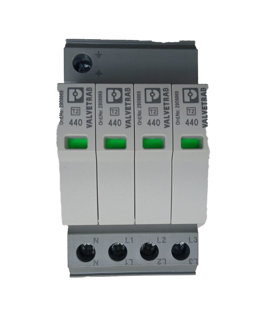 Type 2 Three Phase 4P SPD VAL-SEC-T2-4+0-440-FM Phoenix 1076468 -E ...