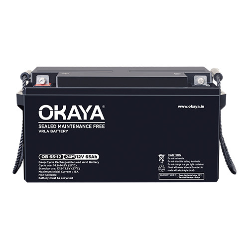 Okaya VRLA SMF Battery OB 65-12V 65Ah -E.Store is a complete store for ...
